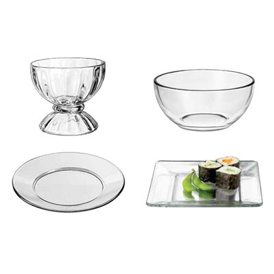Glass Dinnerware | Glass Plates | Glass Bowls – Jean's Restaurant Supply