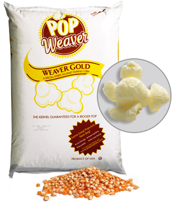 Gold Medal 2040WG Weaver Gold Butterfly Popcorn Kernels 50 lb Bag ...