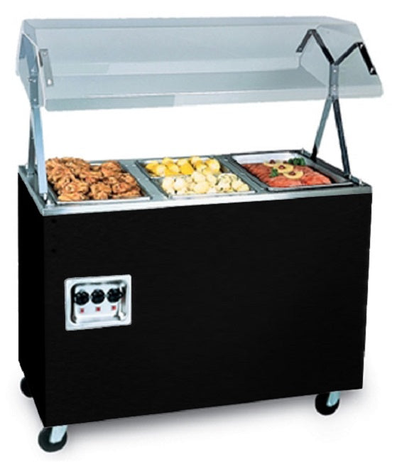 Vollrath 38707 Portable Electric 3-Well Hot Food Table 46" Black – Jean ...