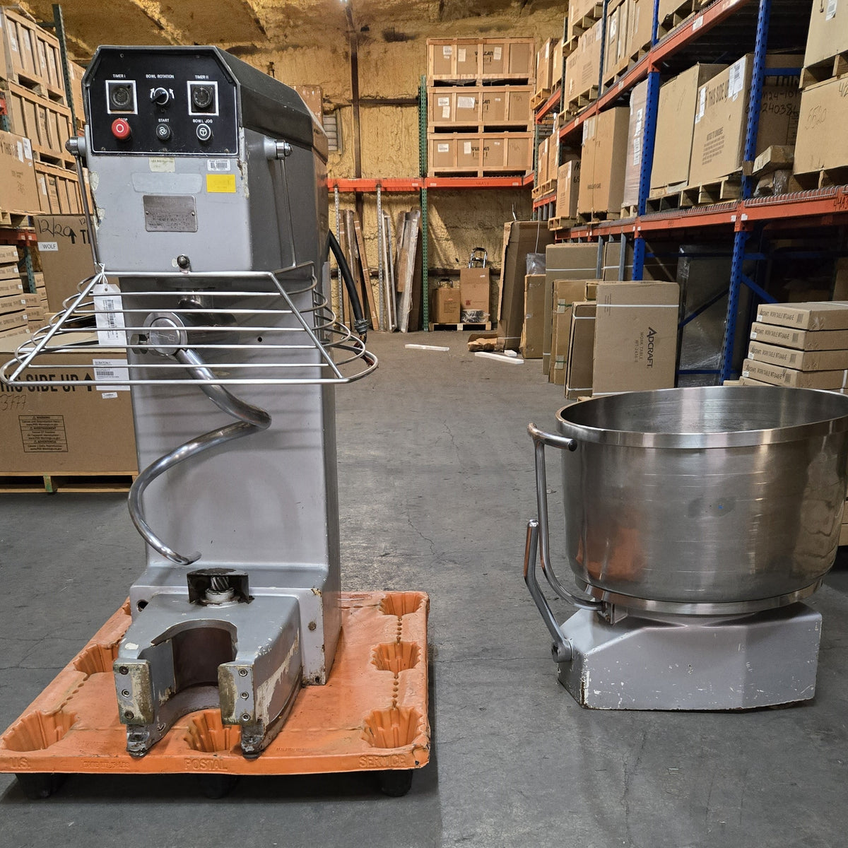 Used Restaurant Equipment - Hobart HR270 2-Speed Spiral Mixer with Rem ...