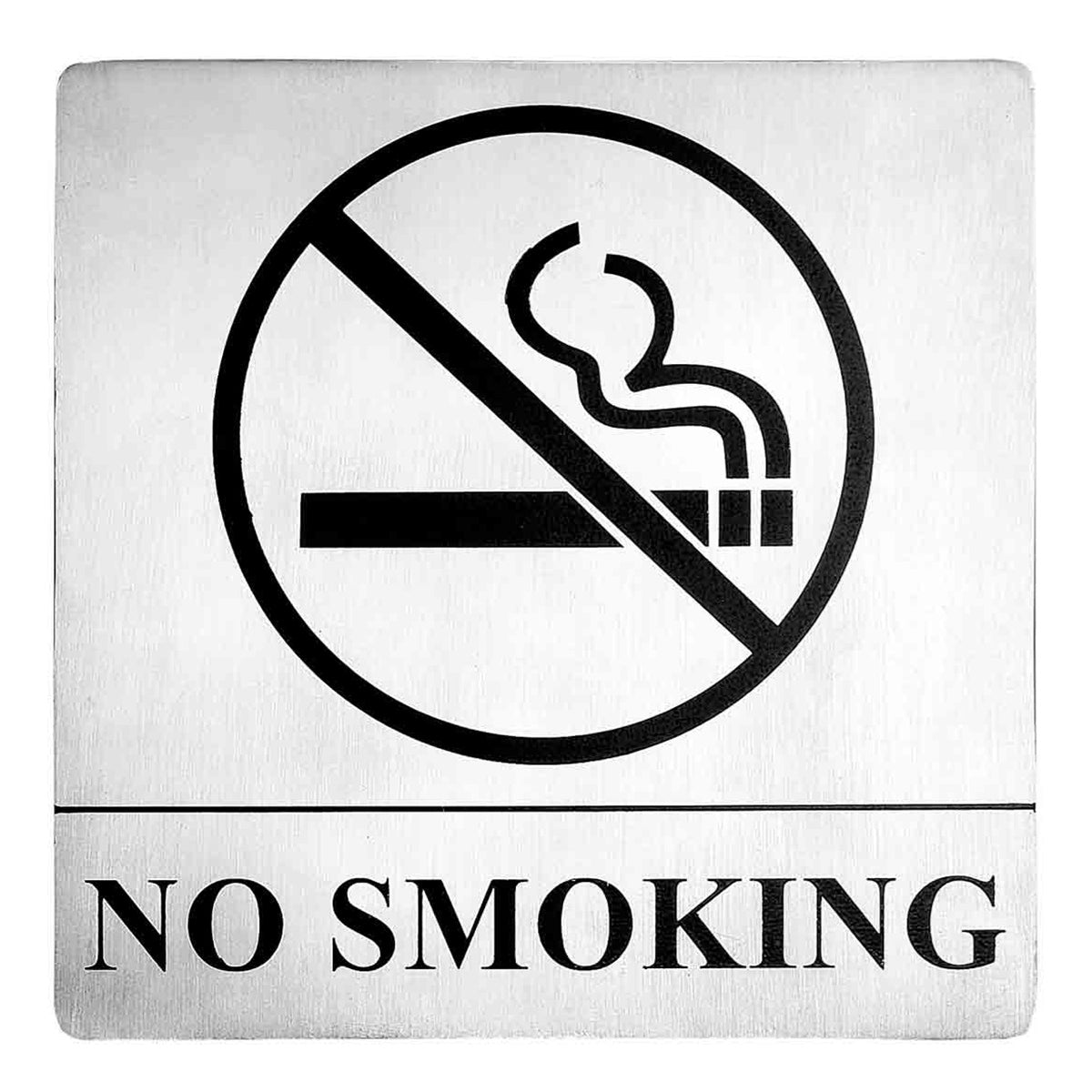 Tablecraft B14 Stainless Steel "No Smoking" Sign 5" x 5" – Jean's ...