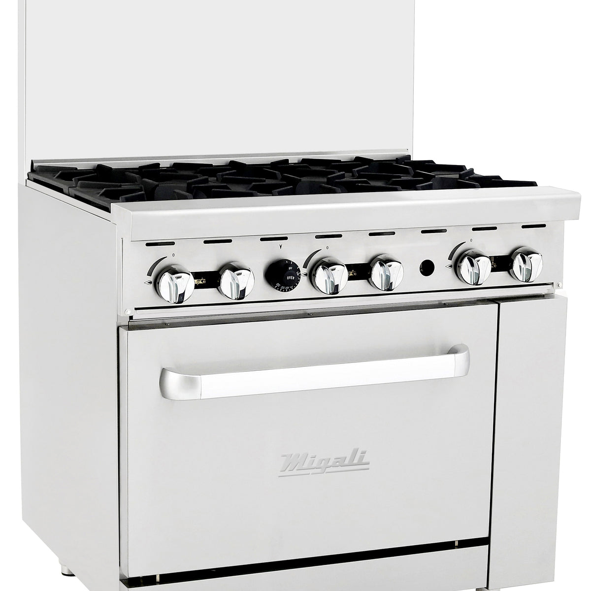 Migali C-RO6-LP 6 Burner Gas Range with 1 Standard Oven 36" - LP – Jean ...