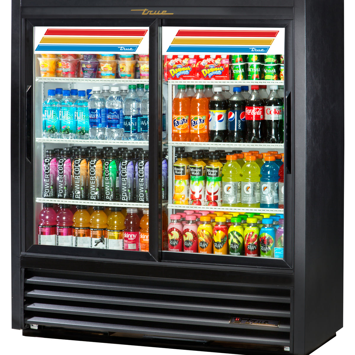 True GDM-41SL-54-HC-LD 2 Glass Door Convenience Store Cooler 47" – Jean ...