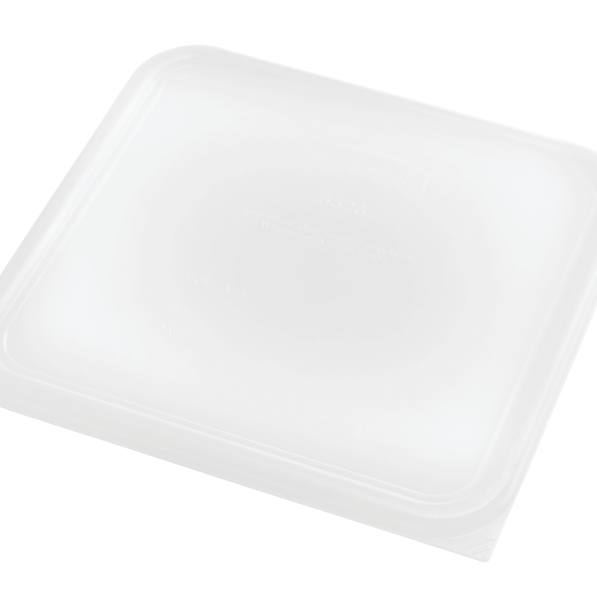 Rubbermaid FG652300WHT Square Food Storage Container Lid 12-22 Qt ...