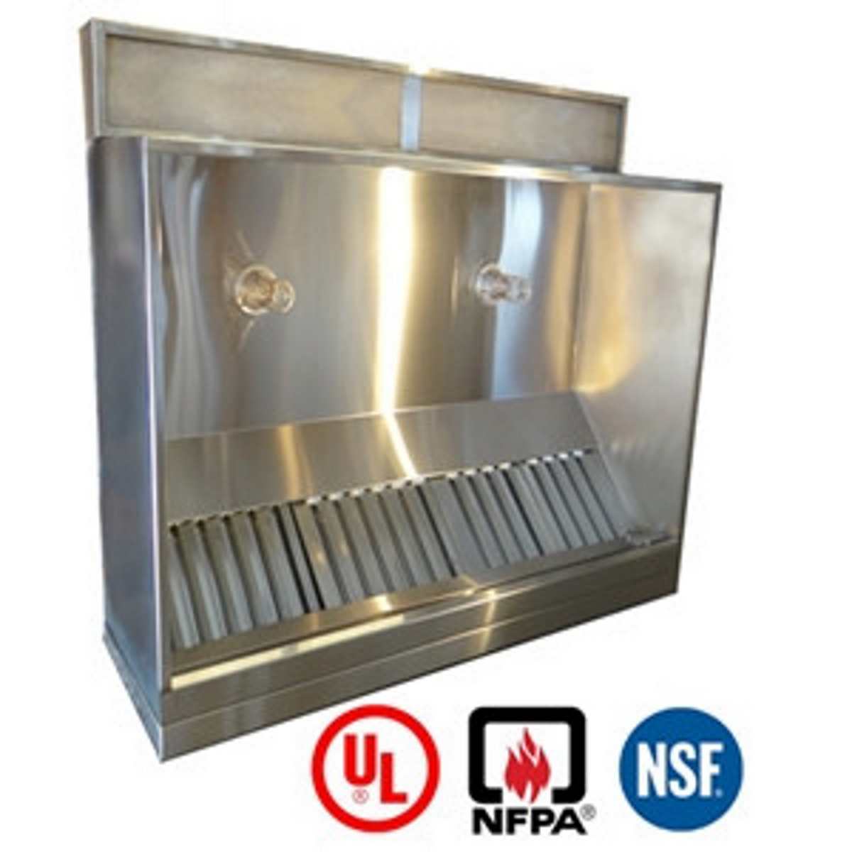 JRSVH5-P Commercial Vent Hood 5' Canopy (w/ Make-Up Air Plenum) – Jean ...