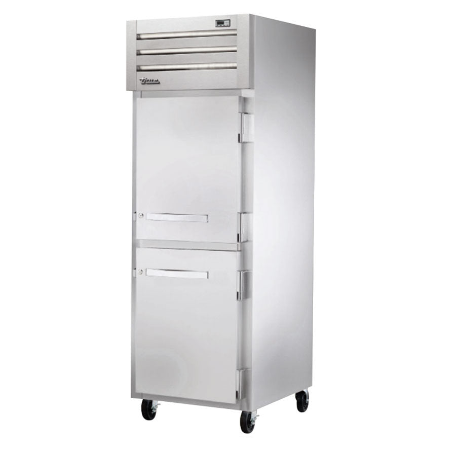 True STR1F-2HS-HC 1-Section Solid Half Door Reach-In Freezer 27.5 ...